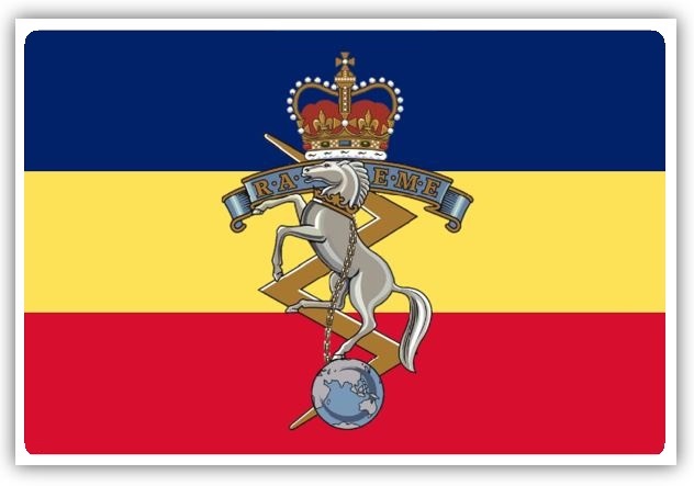 Souvenirs: RAEME Tricolour with Badge Decal